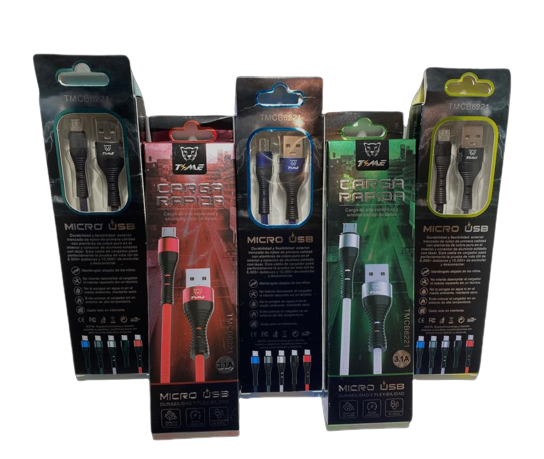 CABLE DE DATOS MICRO USB 3.1A TMCB 6221 6227 TIME - Electro Store