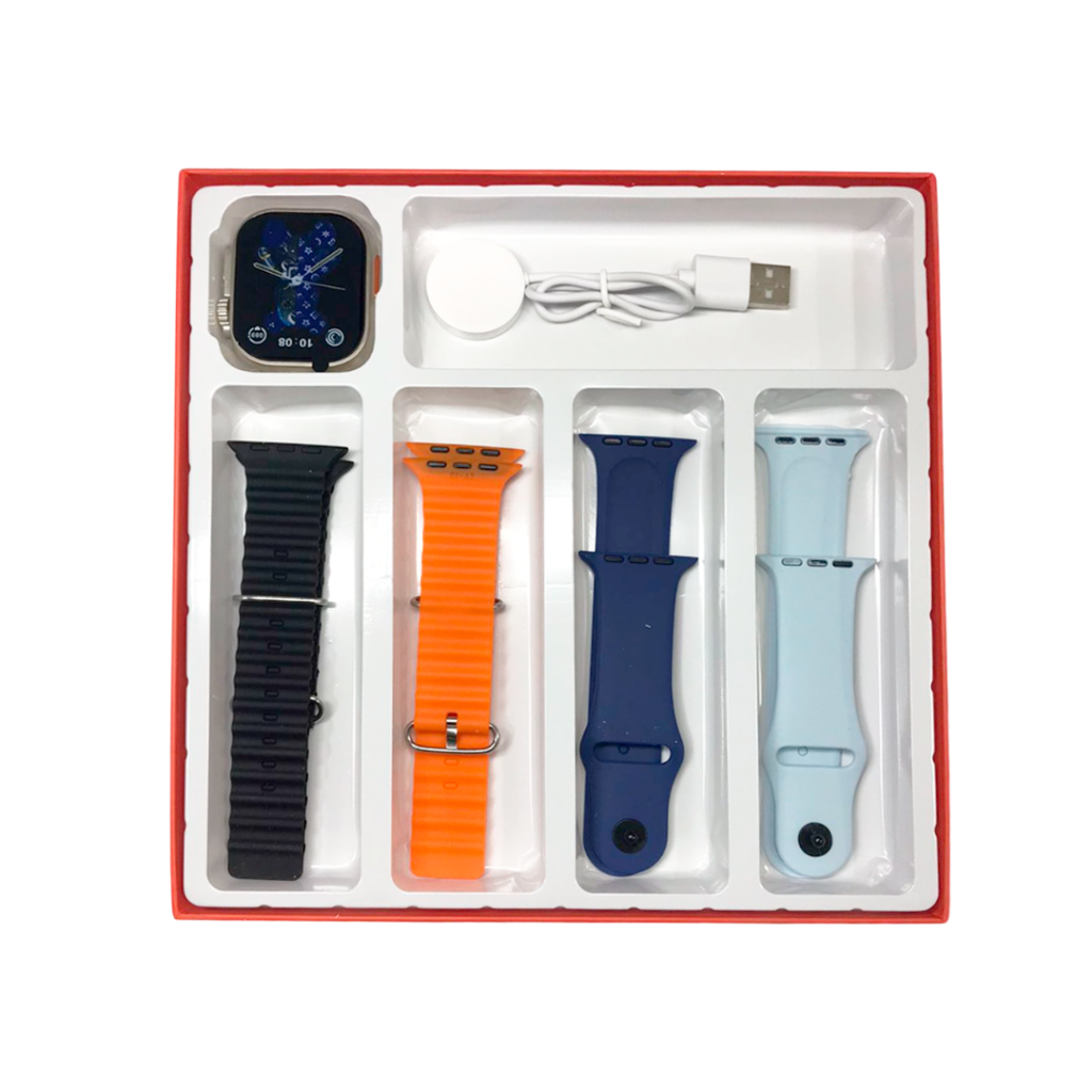 SMARTWATCH RELOJ RAINBOW ULTRA 4+1 - Electro Store