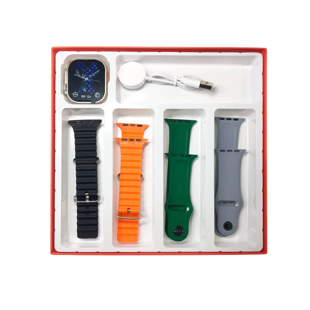 SMARTWATCH RELOJ RAINBOW ULTRA 4+1 - Electro Store