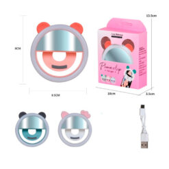 ARO FLASH LED SELFIE MINI CON OREJITAS - Electro Store