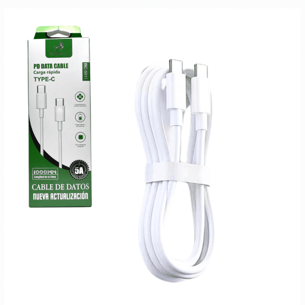 CABLE DE DATOS TIPO C A TIPO C ROYALCELL RC-5011 - Electro Store