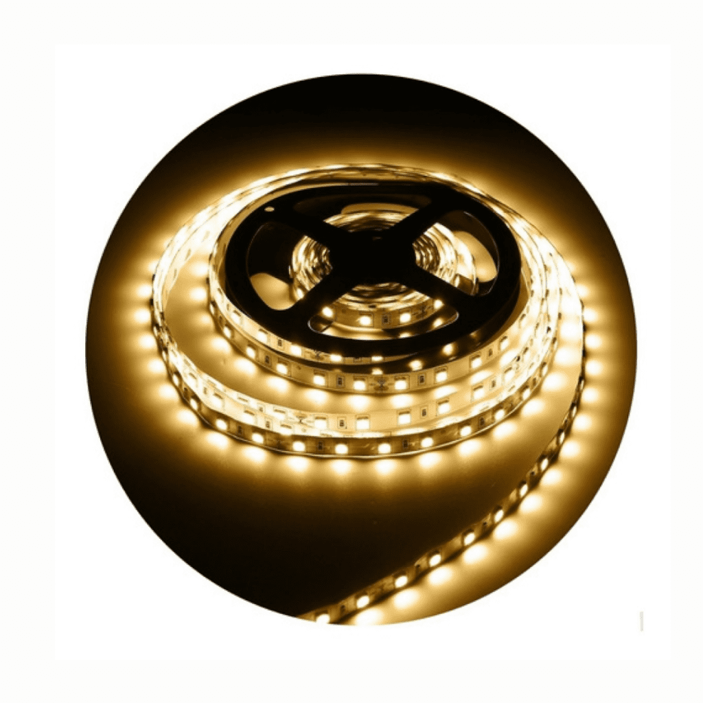 TIRA LED 5050 BLANCA CALIDA CON FUENTE (5 mts) 5061M - Electro Store