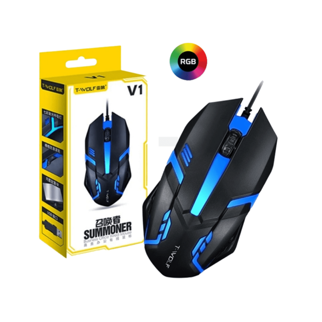 MOUSE USB V1 T-WOLF - Electro Store