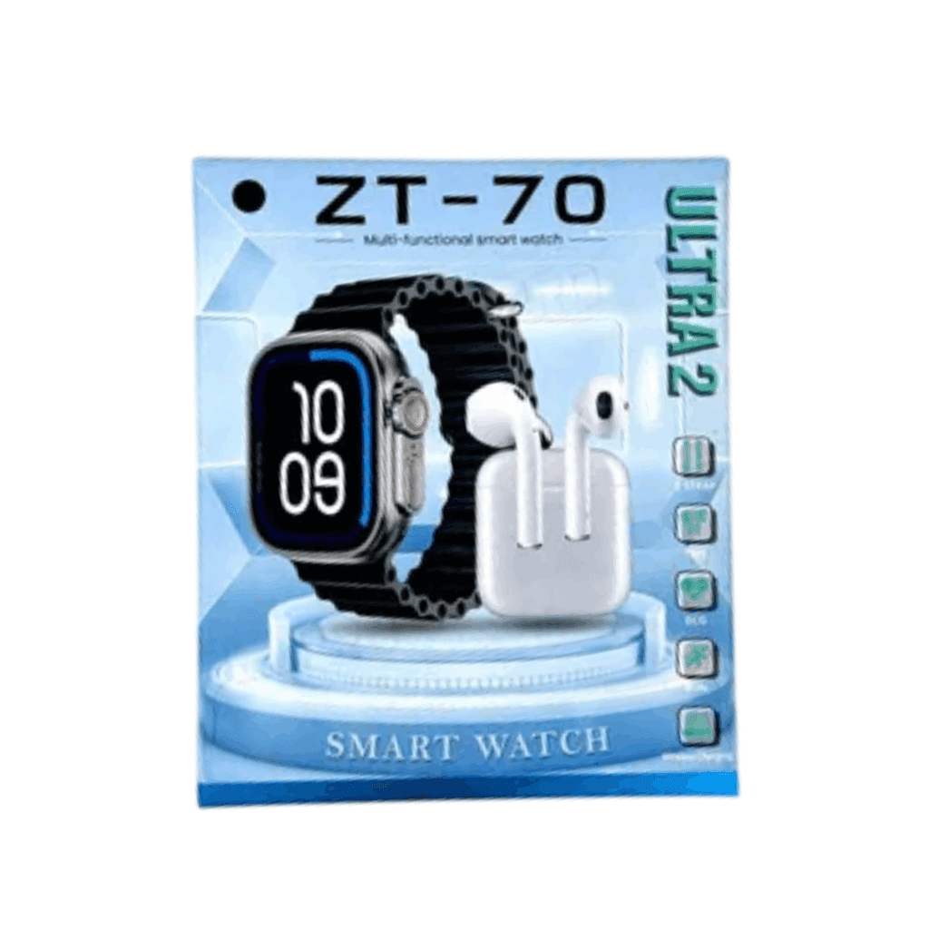 KIT AURICULAR Y SMARTWATCH C/2 MALLAS ZT-70 - Electro Store