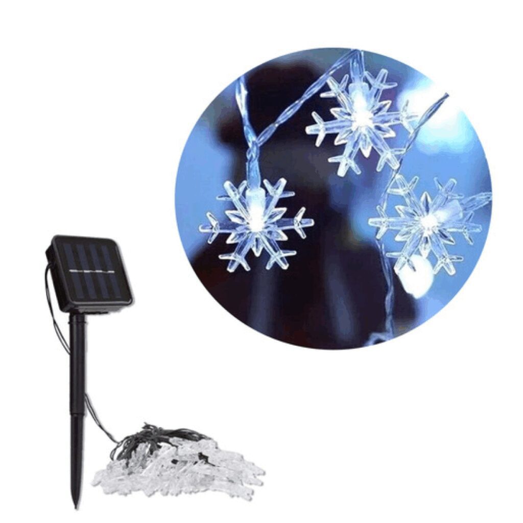 LUZ LED FRIA SOLAR COPOS DE NIEVE - Electro Store